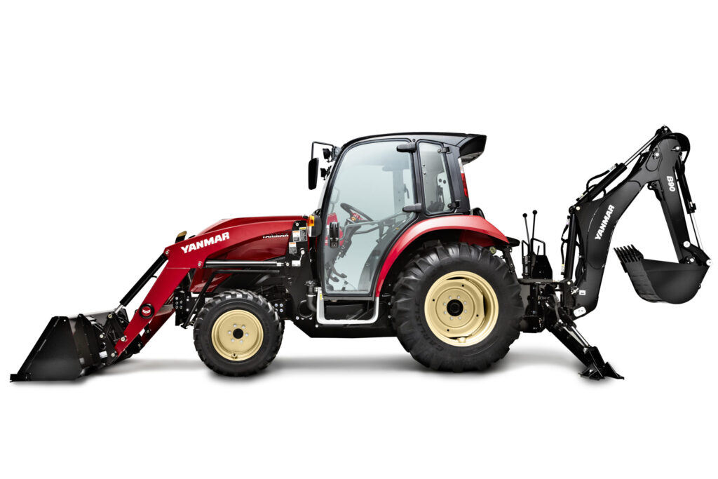 Yanmar YT359 Multi-Purpose Compact Tractor w/ Cab, Loader, & Backhoe ...