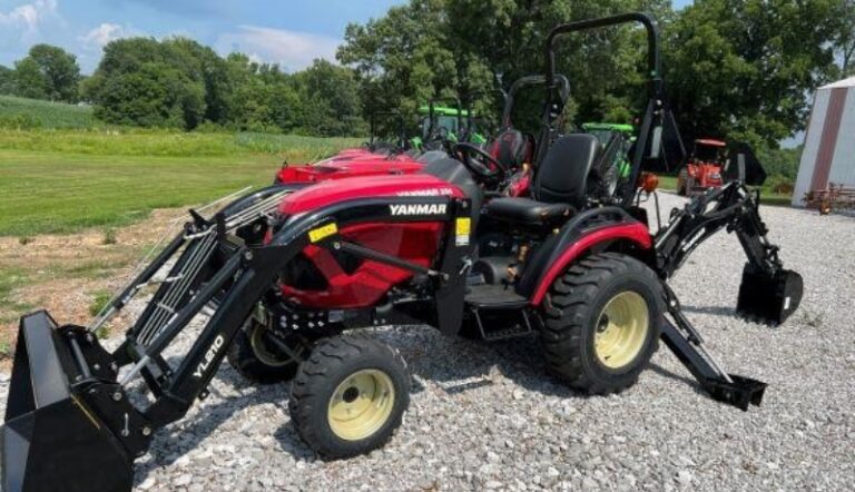 Yanmar SA425 Multi-Purpose Compact Tractor with Loader and Backhoe ...